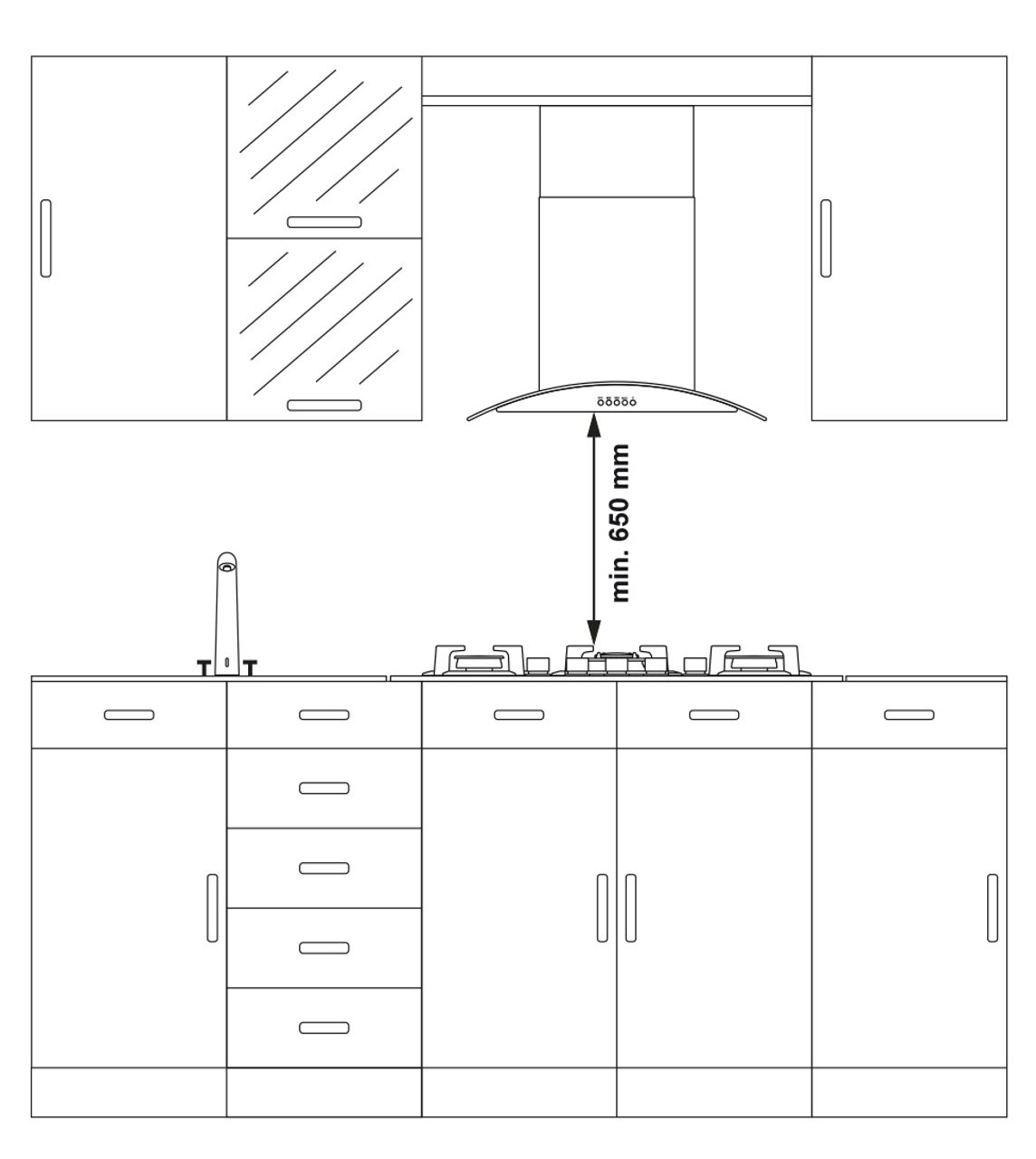 Built in gas hob Guzzanti GZ 8209E - Guzzanti